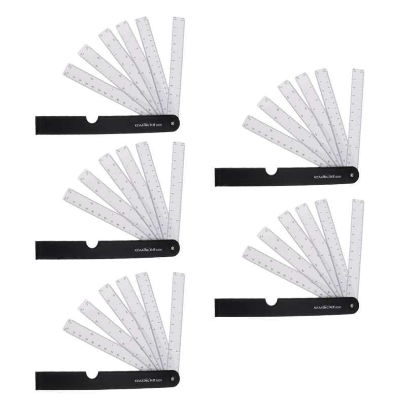 Promo 5X FOLDABLE FAN REDUCTION SCALE RULER W/ 6 FOR ENGINEERING ...