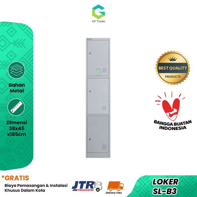 Jual Loker Besi Locker Besi Kantor 3 Pintu SFC-SLB3 (BARU) di Seller GF ...