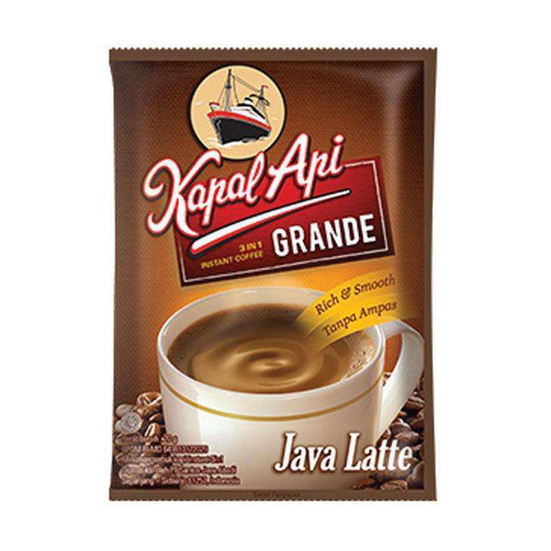 Promo Kapal Api Grande Java Latte Renteng [10 Sachet / 20 Gram] Diskon ...