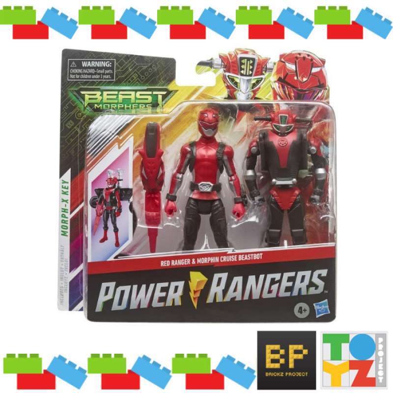 Jual Power Rangers Beast Morphers Red Ranger and Morphin Cruise Beast ...