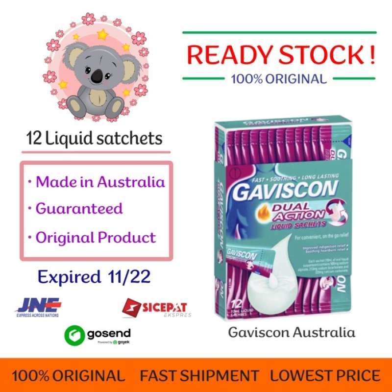 Jual Gaviscon Liquid Dual Action 10Ml 12 Sachets Original Aussie Obat ...