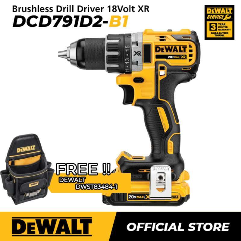 Jual Dewalt DCD791D2 18Volt XR Brushless Drill Free DWST83484 ...