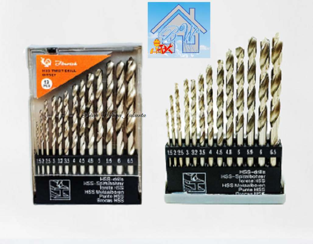 Promo Mata Bor Besi FLOURISH 13 in 1 Mata Bor Set Ploris hss Diskon 29% ...