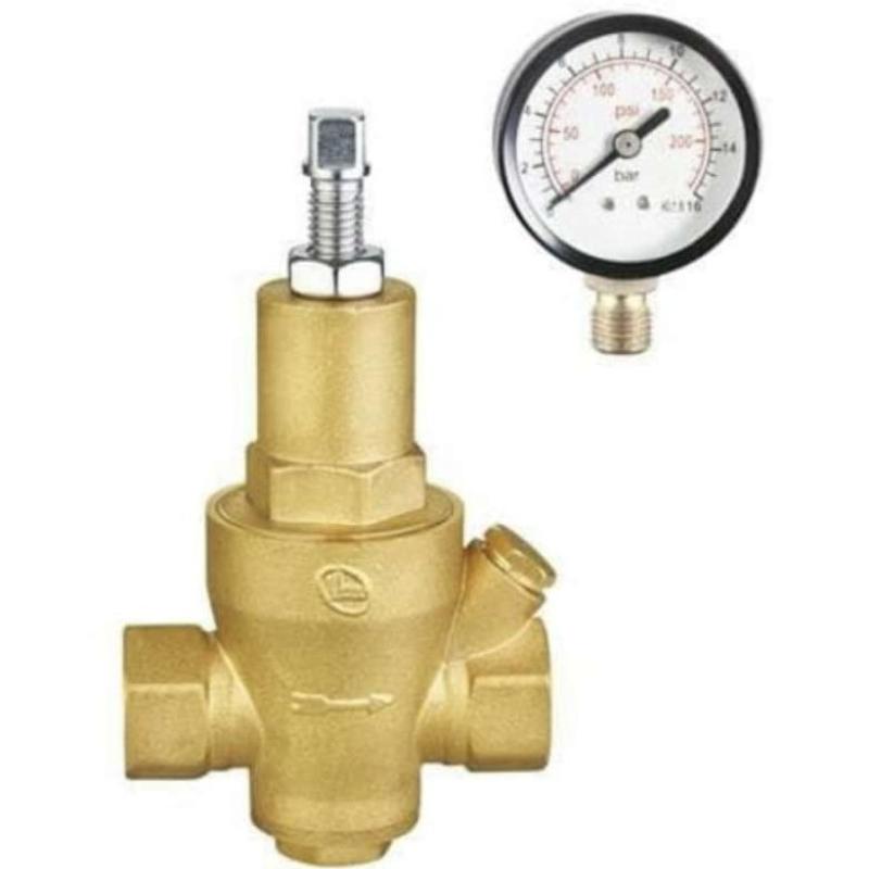 Jual PRV Pressure Reducing Valve kuningan drat 1 inch / PRV Bronze di ...