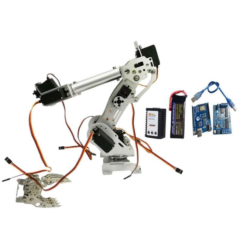 Jual WIFI Metal Smart 8 DOF Robot Arm Gripper Kit with High Torque ...