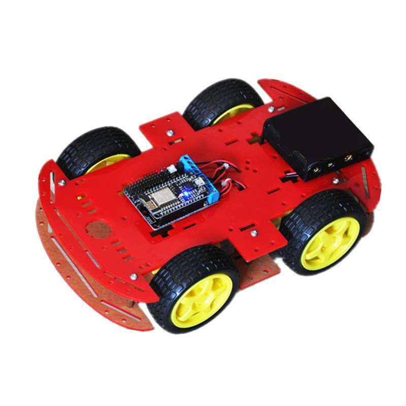 Jual 4 Wheel RC Smart Robot Car Chassis Kit w/ Motor Board For di ...
