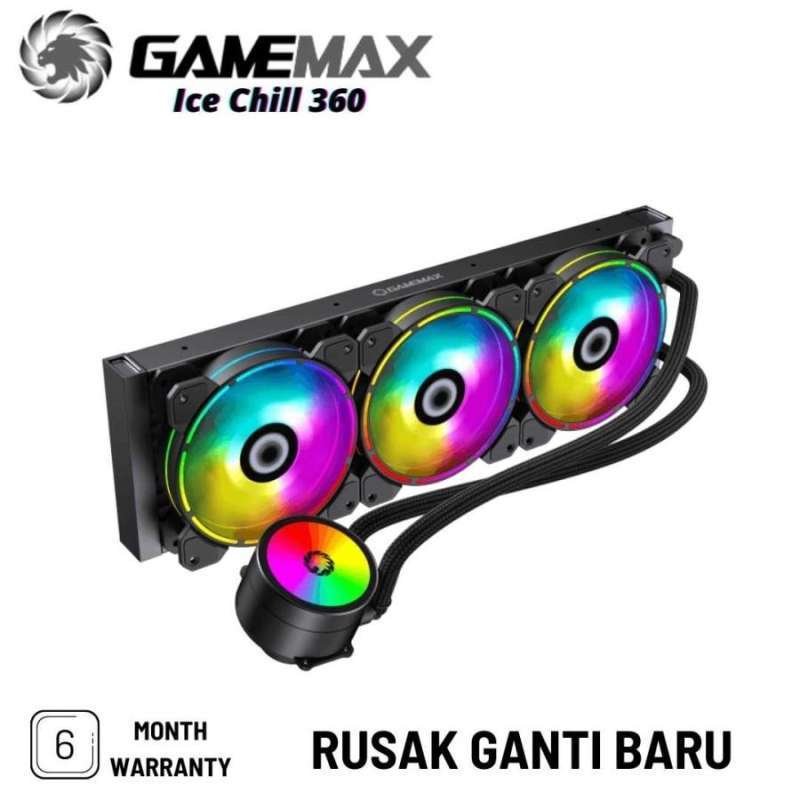 Jual GAMEMAX CPU COOLER ICE CHILL 360 RAINBOW ARGB Aura Sync AIO di Seller Memory Ghost ...