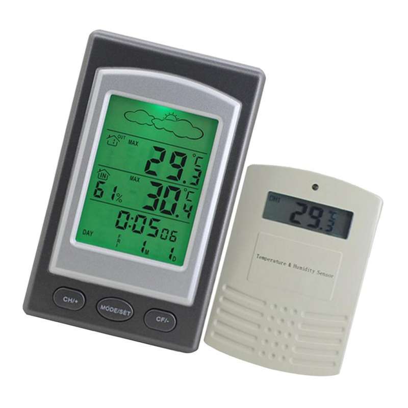 Jual Remote Wireless Digital Indoor Outdoor Thermometer Temperature ...