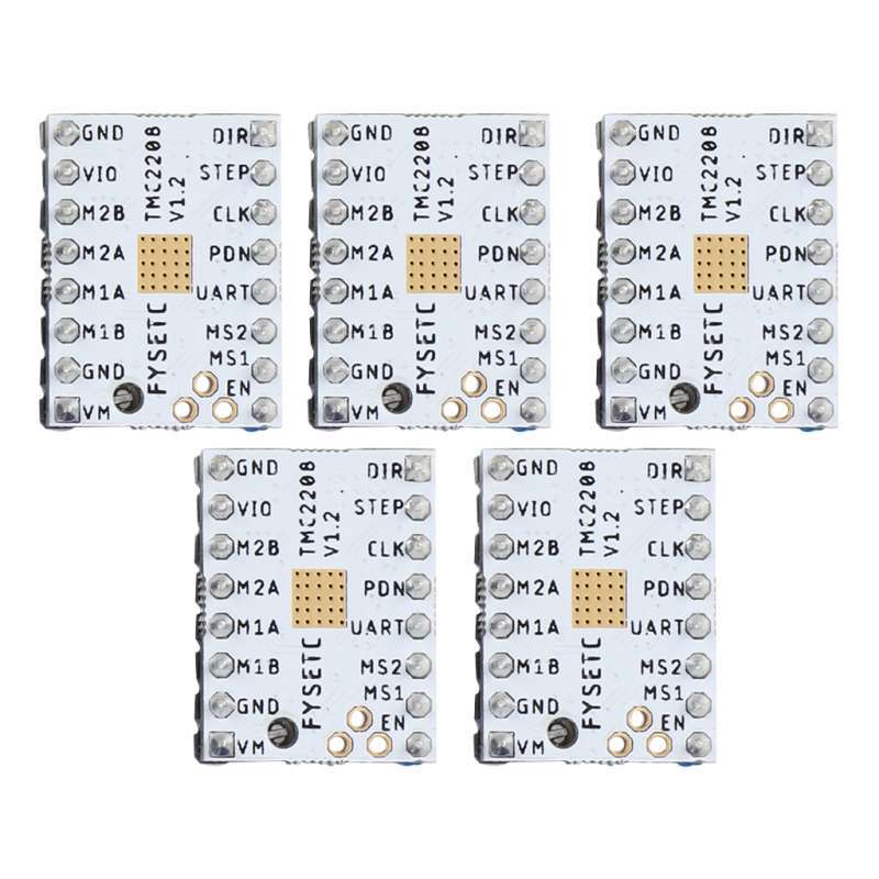 Jual 5Piece TMC2208 Stepper Motor Driver Module with Heat Sink for 3D ...