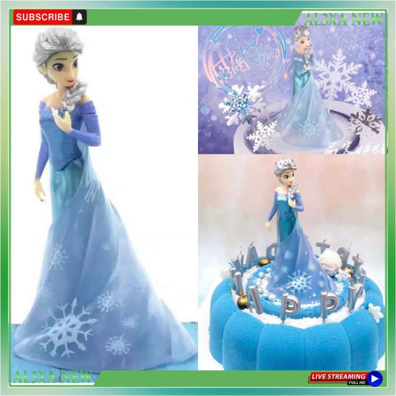 Promo Topper Kue Desain Elsa Anna Frozen Princess Besar Dekorasi Diskon ...