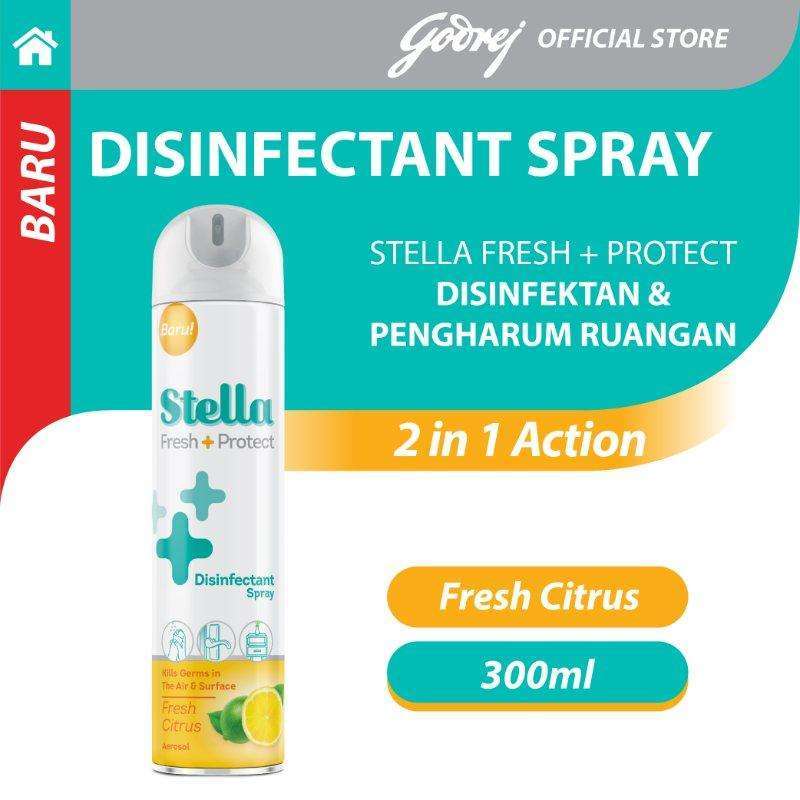 Jual Stella Aerosol Fresh + Protect Disinfectant Spray Fresh Citrus ...