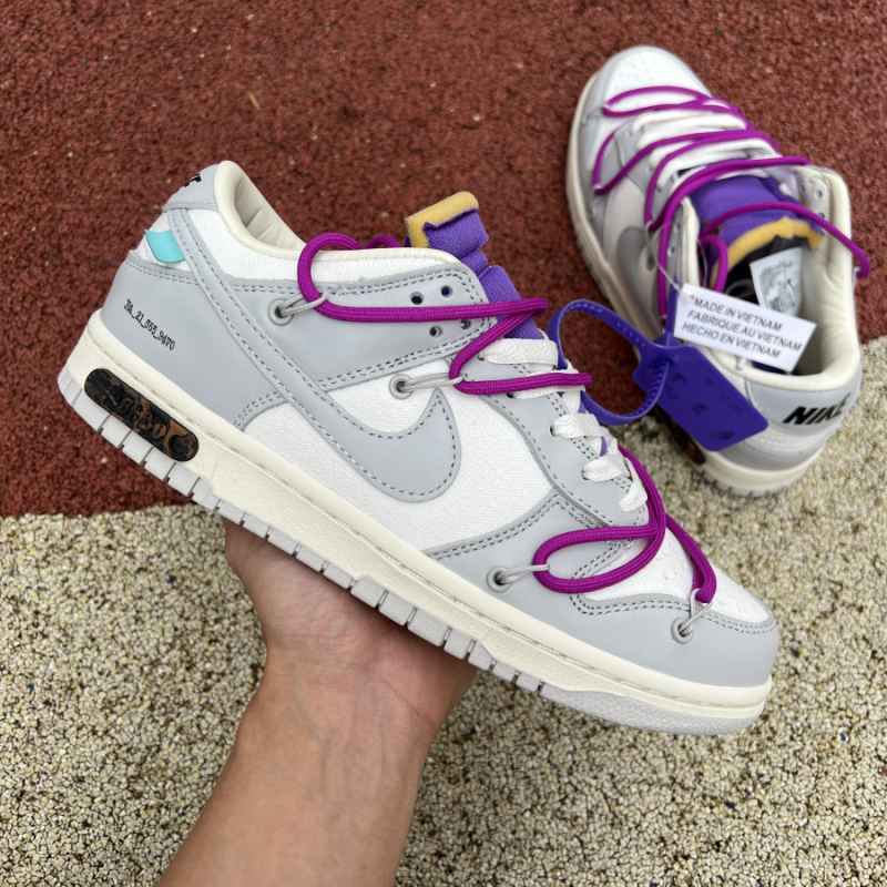 Jual Nike SB Dunk Low The 50 Gray White Yellow Lace Blue Buckle Casual ...