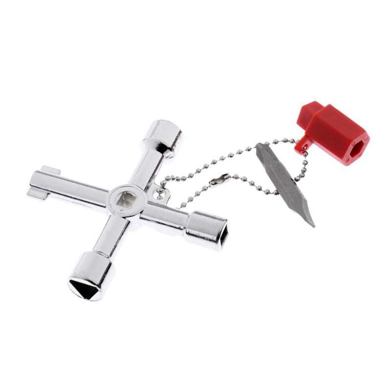 Jual Cross Switch Key Universal Control Cabinet Key Square Triangle ...