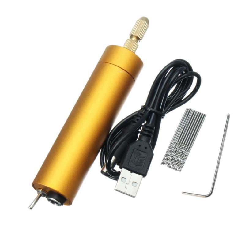 Promo Mini Micro Small Electric Hand Drill DC 5V for Motor PCB with 10 ...