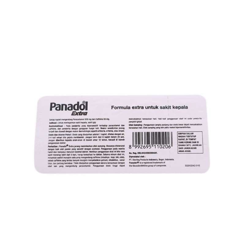 Jual Panadol Extra Panadol Merah Untuk Sakit Kepala Strip 10 Kaplet di ...