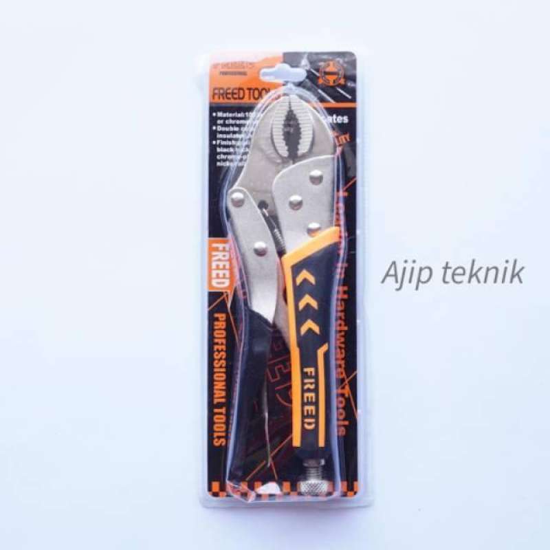 Jual Tang Buaya Gagang Karet 10 Freed Locking Plier Heavy Duty di ...