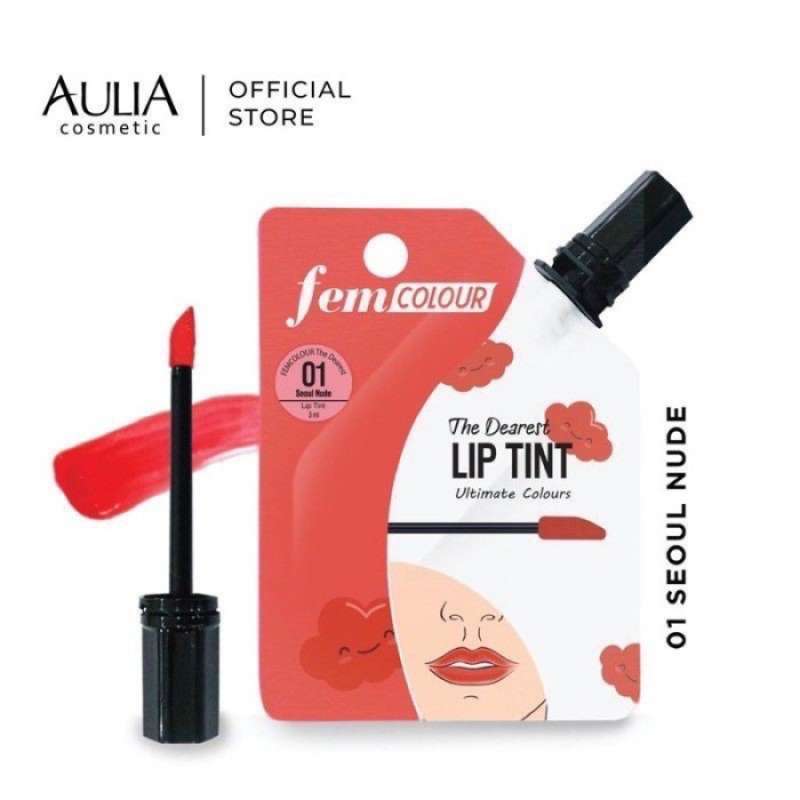 Jual fem aulia esenses colour lip tint sachet - 01 di Seller ...