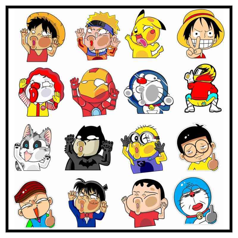 Jual Anime Stikers Vector Set - Coreldraw di Seller DIGITAL BLACK ...