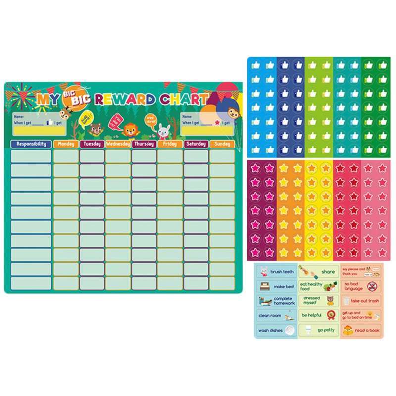 Promo Magnetic Rewards Chart Weekly Planner Behavior Chore Living ...