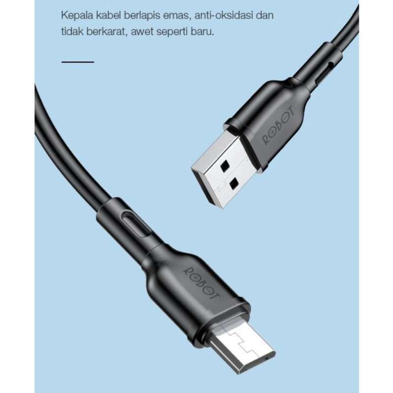 Promo Oringinal Kabel Data Fast Charging Charge Cas Casn Robot 2A Micro ...
