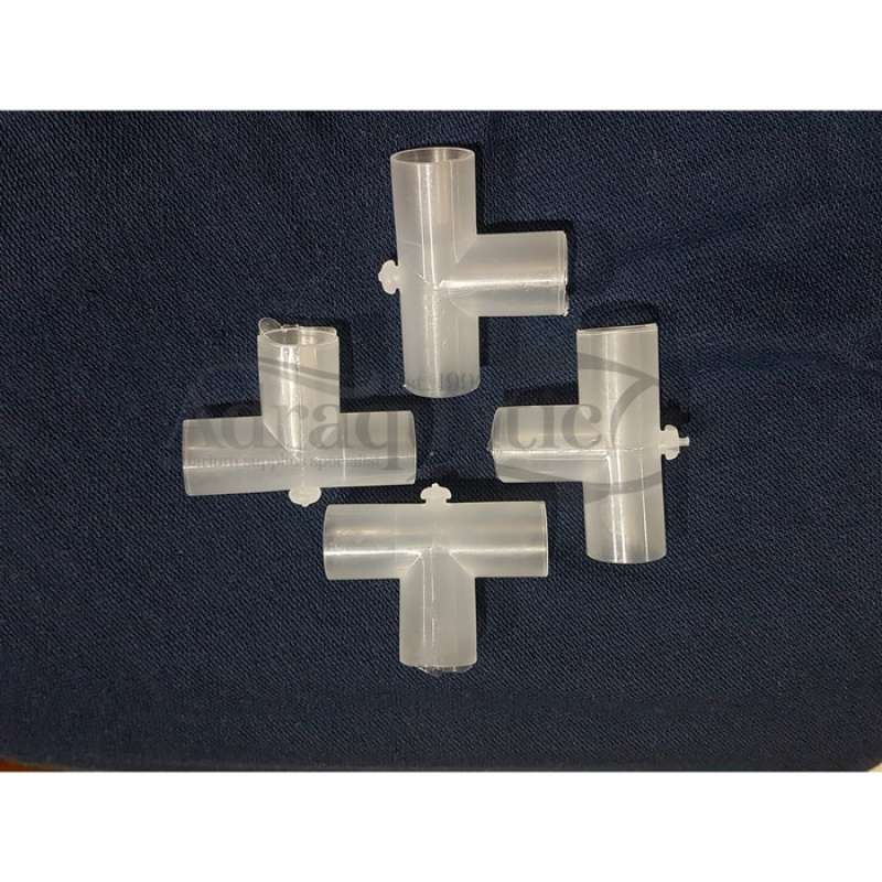 Jual SAMBUNGAN KENI/KNEE HURUF T PIPA PVC BENING/TRANSPARAN (PER 5 PCS ...