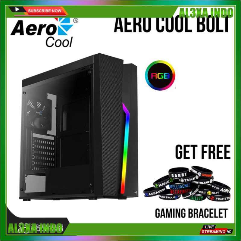 Jual Aerocool Bolt-Aero Cool Casing Mid Tower Pc di Seller AL3XA INDO ...