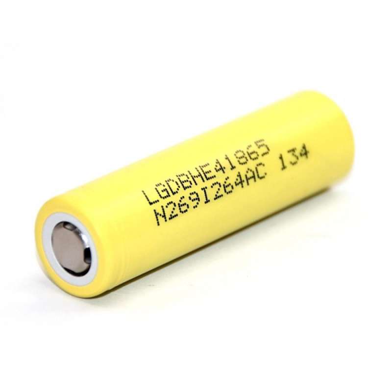 Jual LG HE4 18650 Li-ion Battery 2500mAh 3.6V with Flat Top Kuning di ...