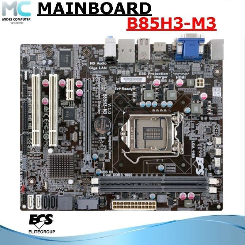 Jual Mainboard B85 Intel Lga 1150 Ecs Onboard Di Seller Mides Computer ...