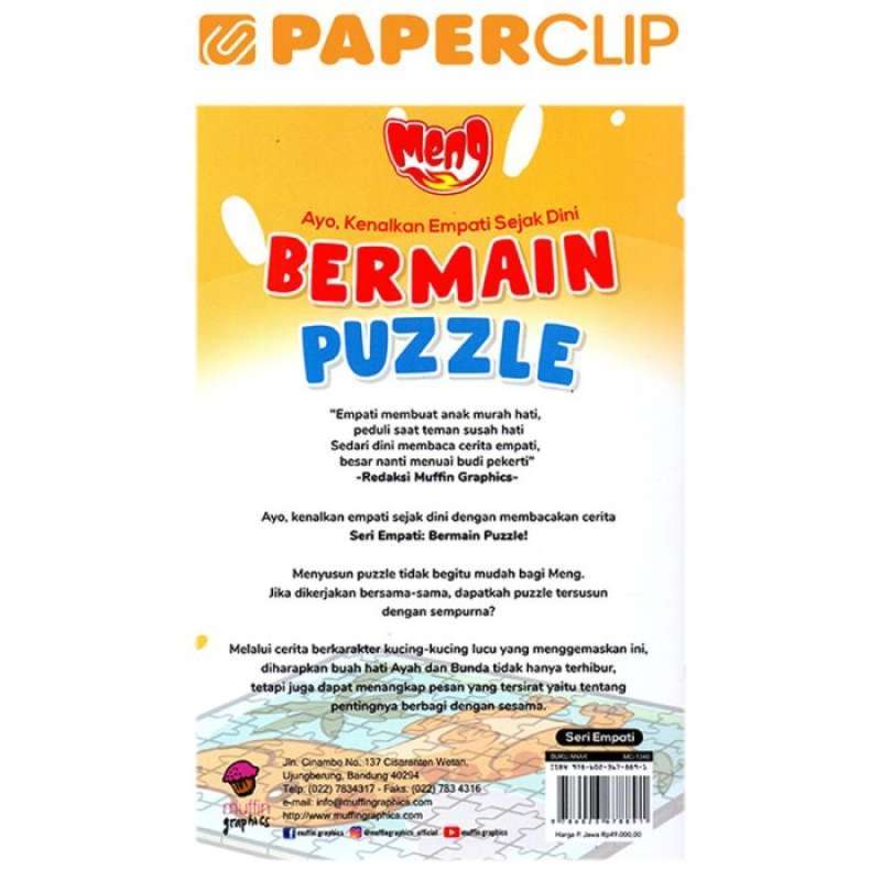 Promo Original Ayo Kenalkan Empati Sejak Dini:bermain Puzzle Buku Komik ...