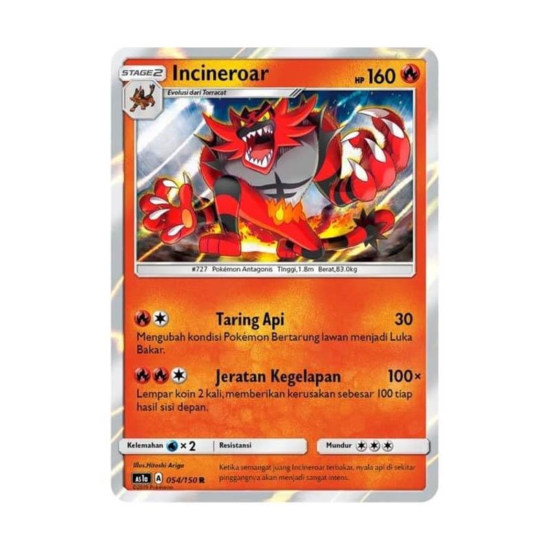 Jual Pokemon Indonesia Trading Card Incineroar AS1a 054-150 R Nonfoil ...