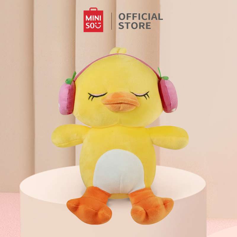 Jual MINISO Boneka kecil mengenakan earphone Boneka Lucu, lembut dan ...