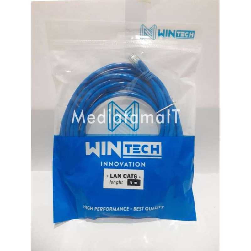 Jual Kabel LAN UTP Ethernet CAT 6 CAT6 + RJ 45 RJ45 5 Meter Pabrikan di ...
