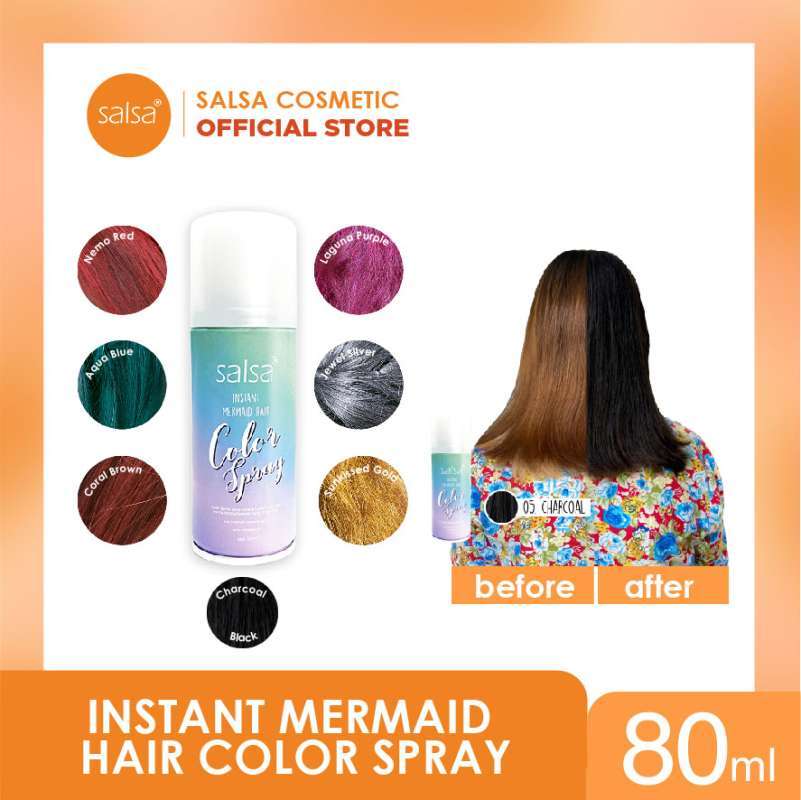Review SALSA Instant Mermaid Hair Color Spray Laguna