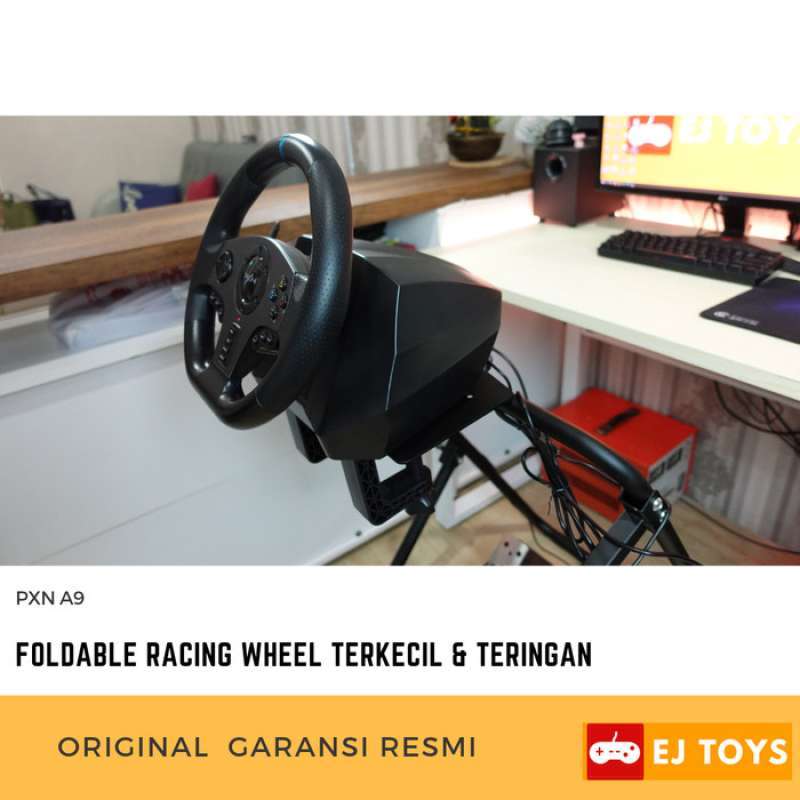 Jual EJ Toys PXN A9 Rig Racing Simulator Foldable Logitech Thrustmaster ...