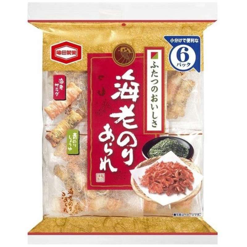 Jual Japanese Kameda Shrimp Flavored Seaweed Rice Crackers 73g Di ...