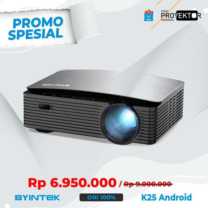 Jual PROMO SPESIAL K25 Android Byintek Proyektor 4K Full HD | 600 ANSI ...