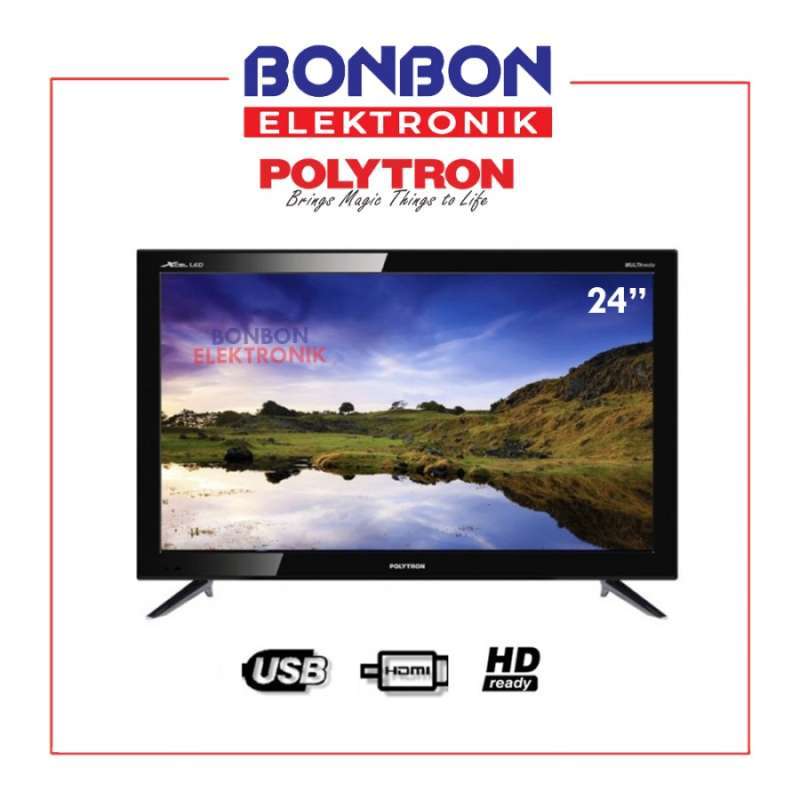 Jual Polytron LED TV 24 Inch PLD 24D8511 HD Ready HDMI USB MOVIE HD ...