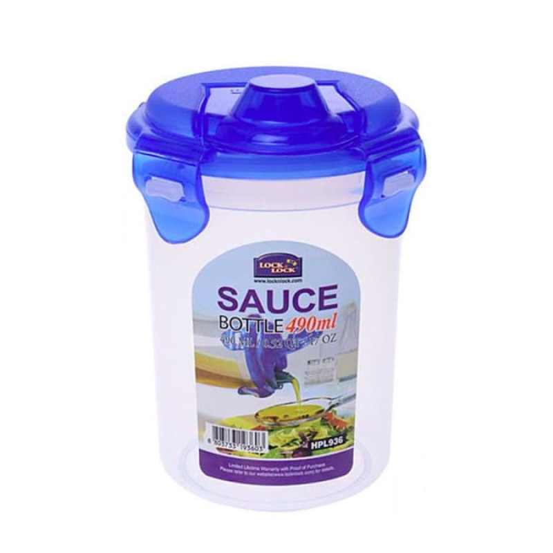 Jual Premium Botol Round Tall Sauce Container 490ML - HPL936 ORIGINAL ...