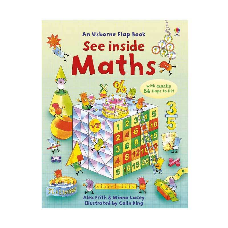 Jual Usborne Flap Book See Inside Maths Board Book Activity Book di ...