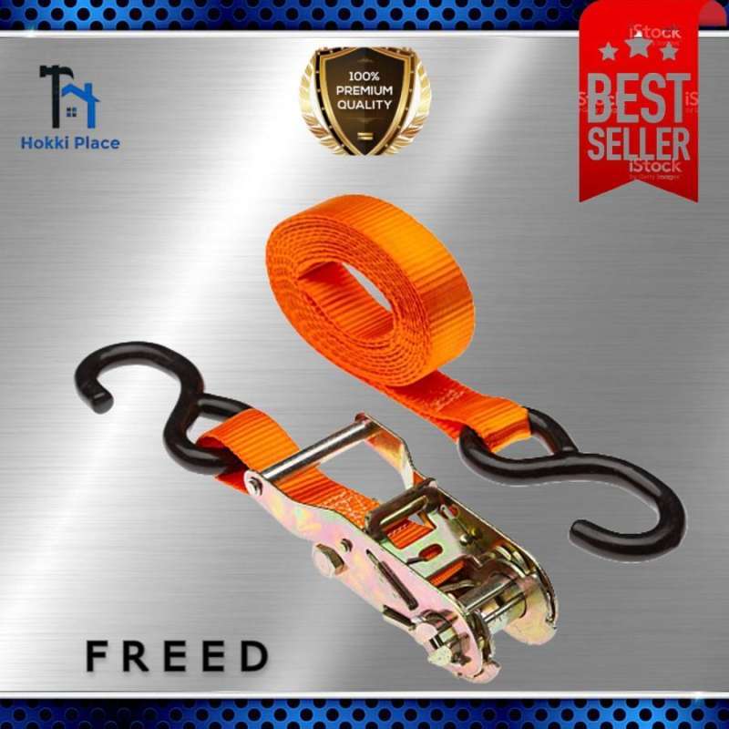 Jual FREED TIE DOWN RATCHET BUCKLE 5 METER TALI IKAT BARANG KAIT GESPER ...