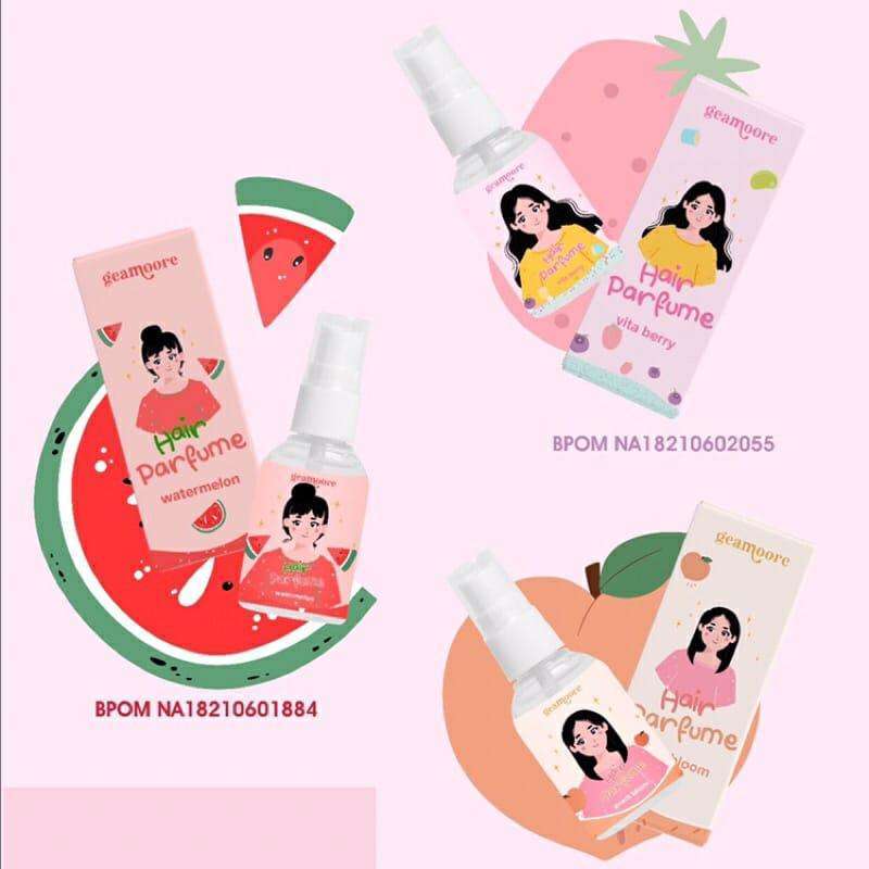 Jual GEAMOORE Hair Perfume BPOM | Vitamin Parfum Spray untuk Rambut ...