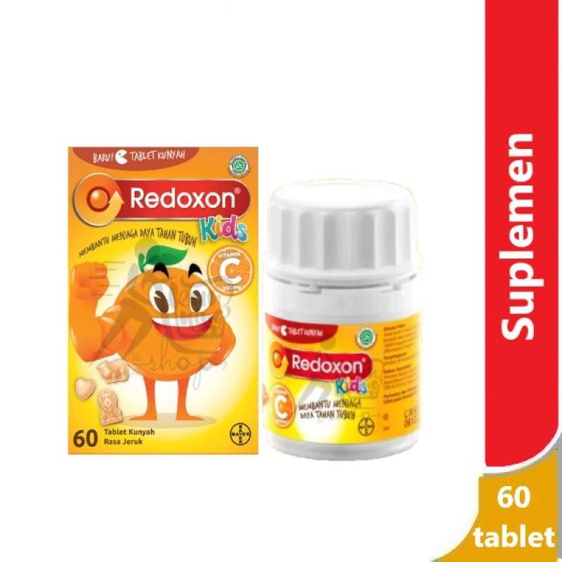 Jual Redoxon Kids Tablet Kunyah Rasa Jeruk @ 60 Tablet - Suplementasi ...