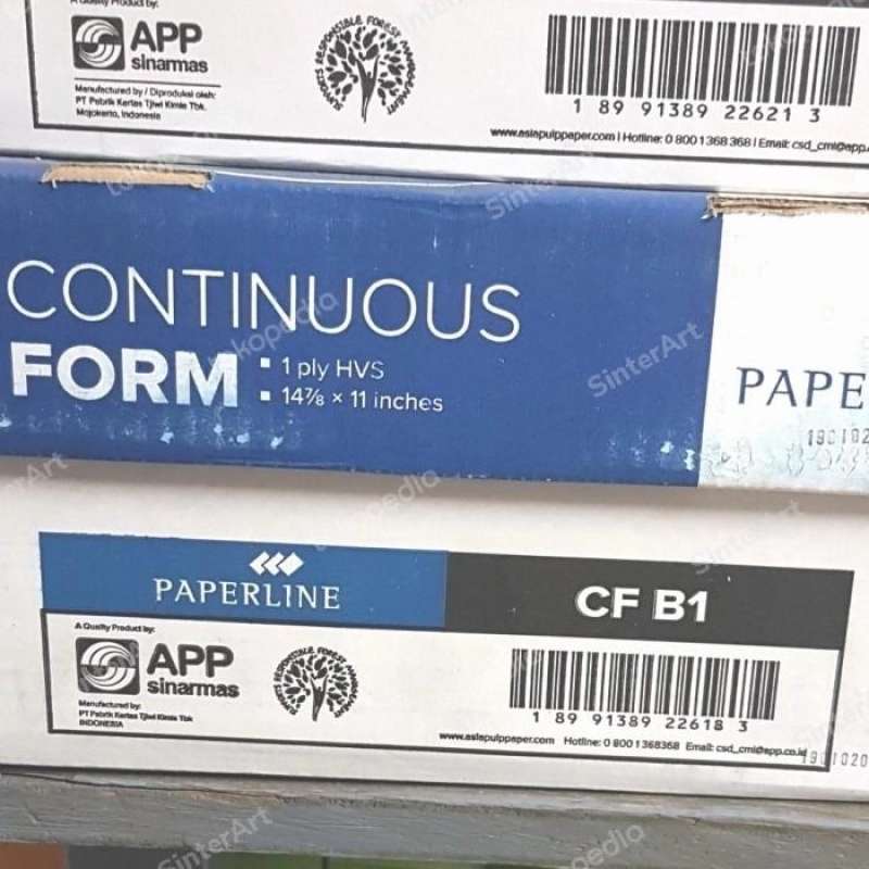 Jual Paperline Continuous Form Kertas Komputer Besar 14 7/8 1 rangkap ...