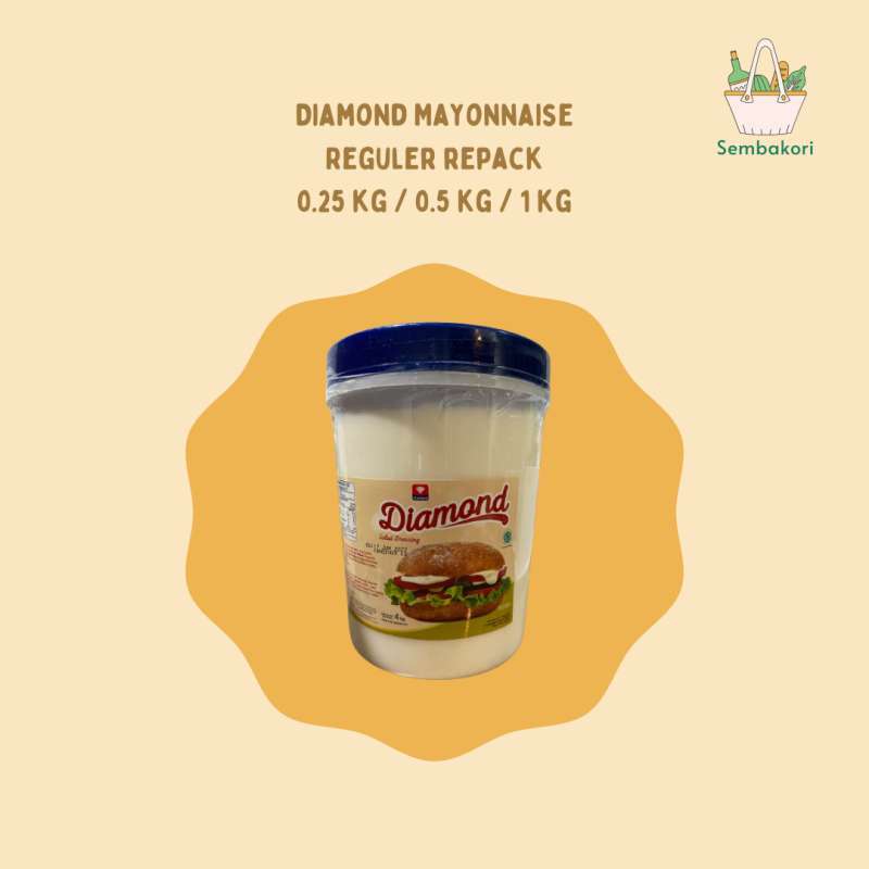 Jual Diamond Mayonnaise Reguler Repack Ukuran 250gr (¼ Kg ) / 500gr (1 ...