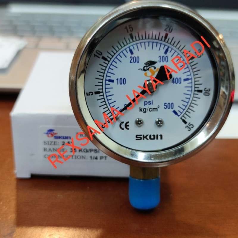 Promo Pressure Gauge / Manometer 2,5 Merk Skon 35 Bar Diskon 15% di ...