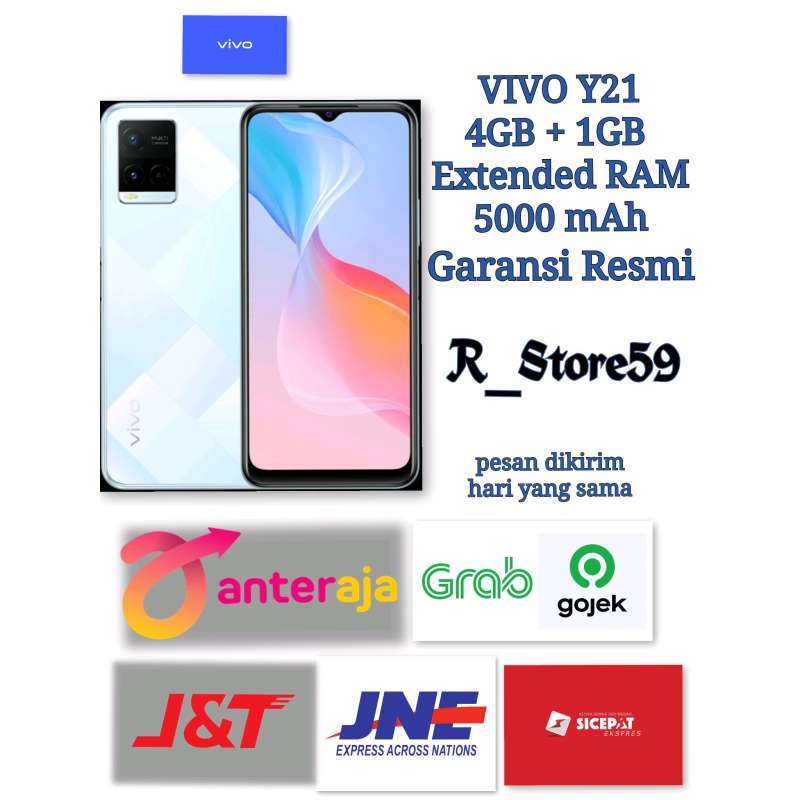 Jual VIVO Y21 Smartphone di Seller R_Store59 - Depok, Kota Depok | Blibli