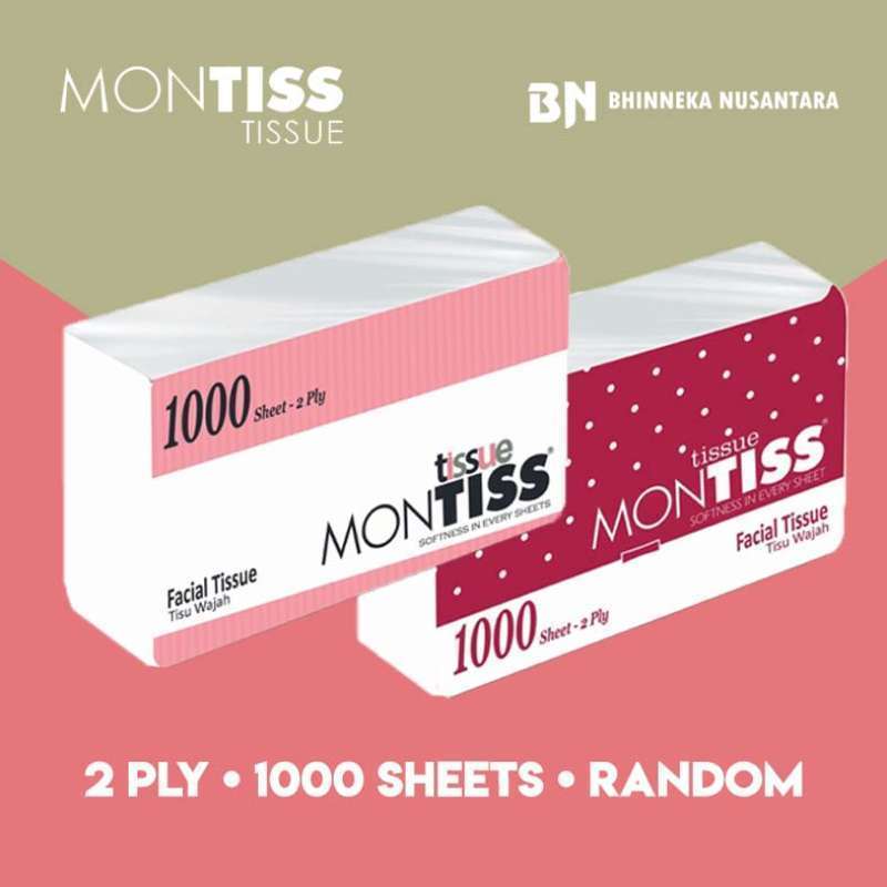 Promo Montiss Facial Tissue 1000 Sheets - Tissue kiloan di Seller TOP ...
