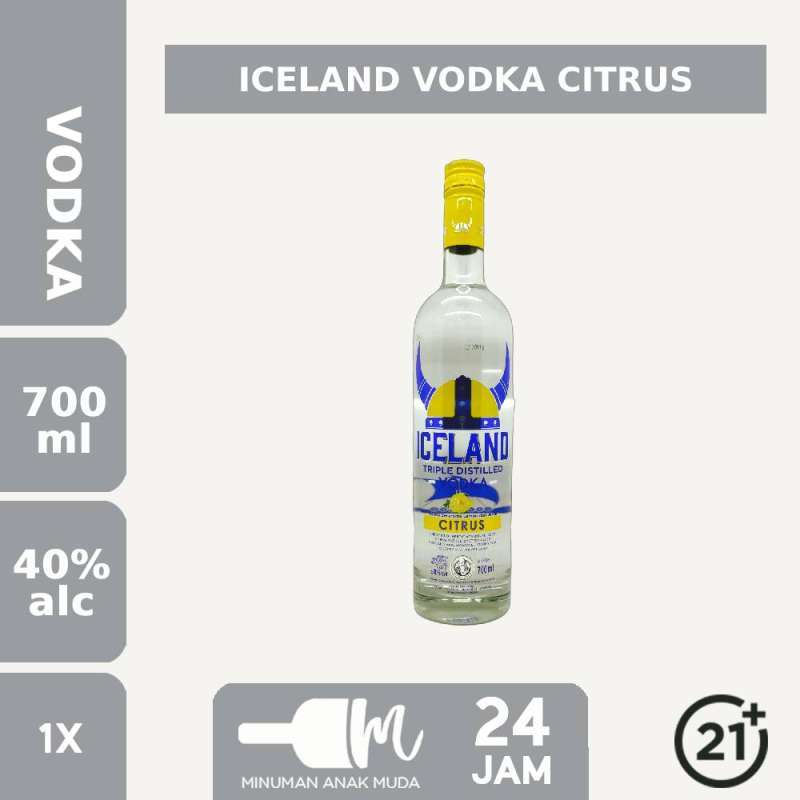 Jual Iceland Vodka Citrus 700ml di Seller Minuman Anak Muda Jakarta ...