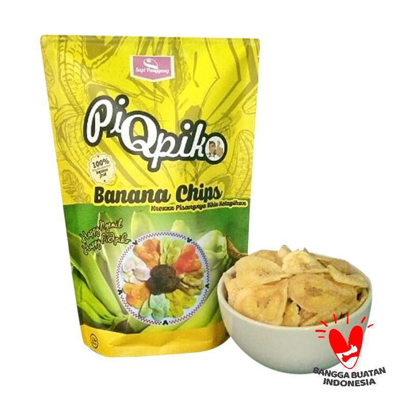 Jual Piqpiko Banana Chips Makanan Ringan Sapi Panggang [170 G] Di ...