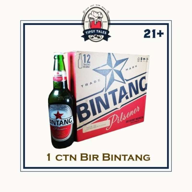 Jual 1 Ctn Bir Bintang Pilsener 620ml ( 12 Pcs ) Di Seller Tipsytales ...